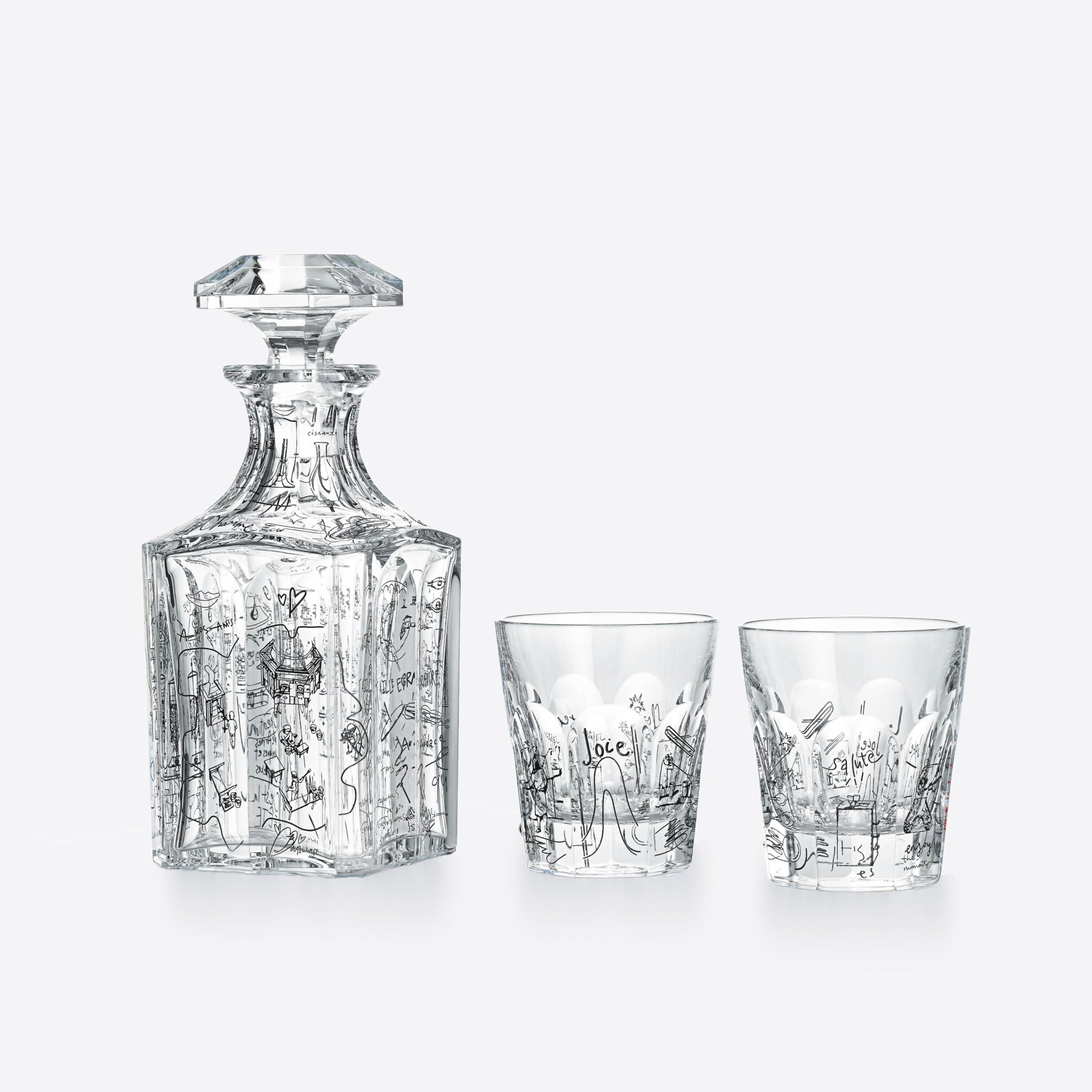 Harcourt Whisky Decanter And Tumblers Set Harry Nuriev | Baccarat Japan