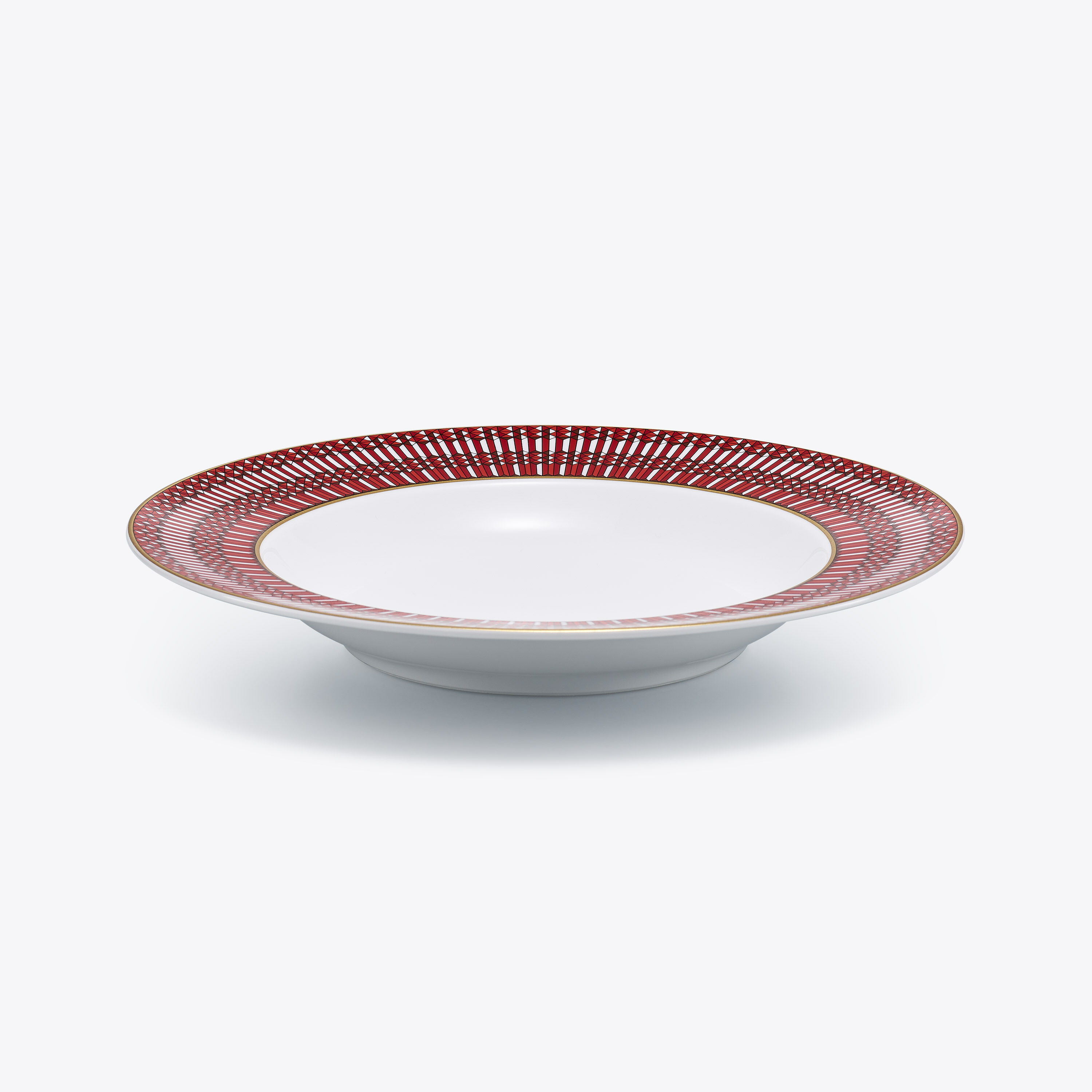 Arcadia Red Deep Plates Baccarat Australia