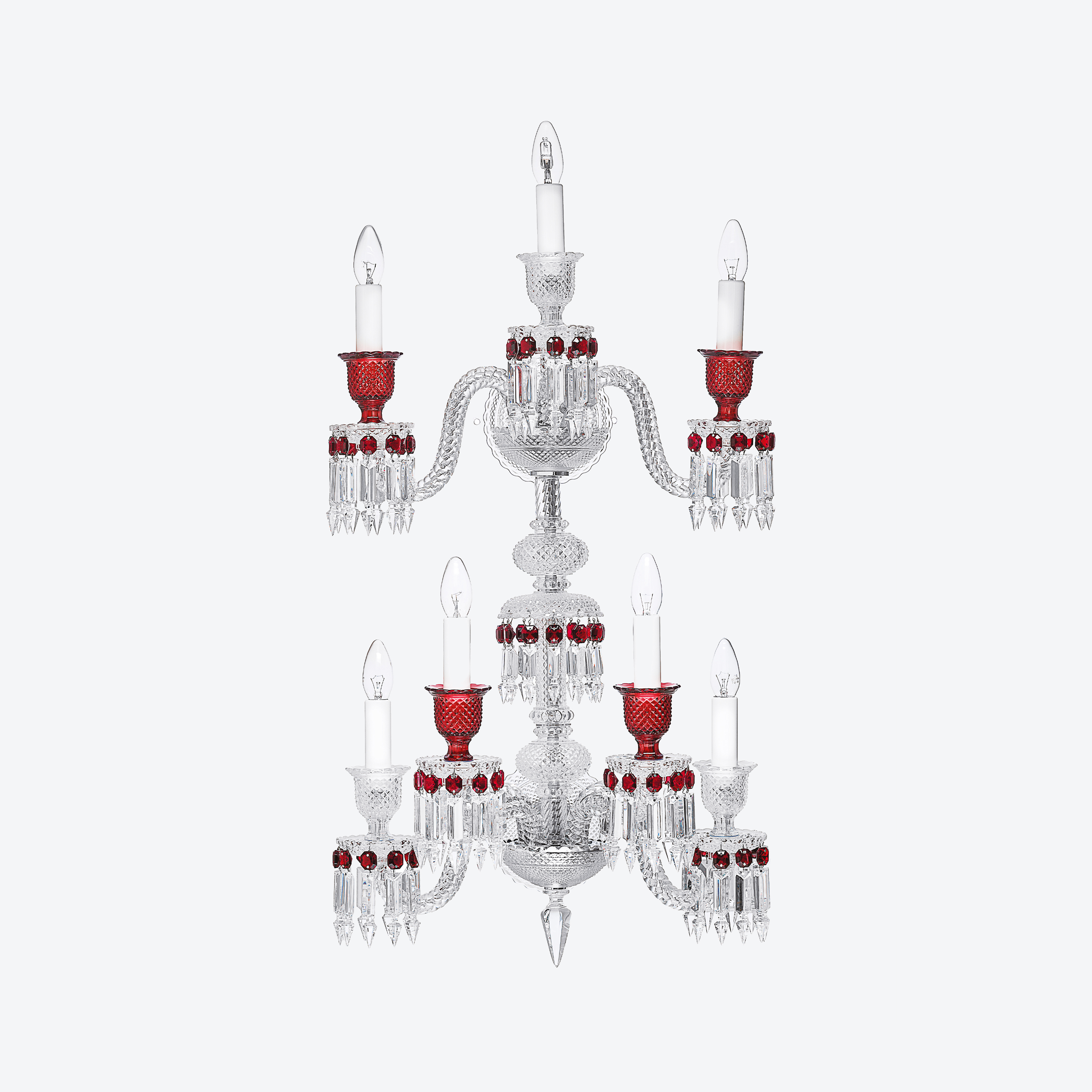 Zénith Wall Unit Clear and Red (7L) | Baccarat United States